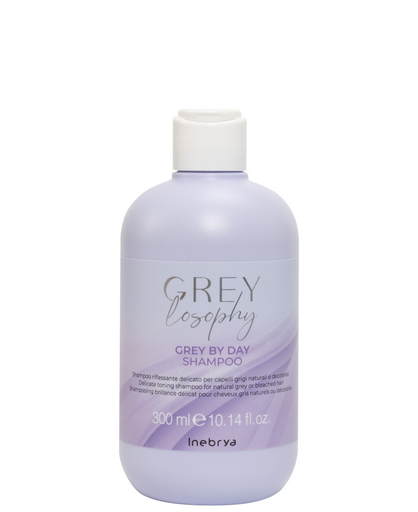 Delicate toning shampoo for natural grey or bleached platinum blonde ...